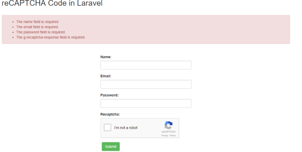 Tutorial: How To Generate Google Recaptcha Code In Laravel?