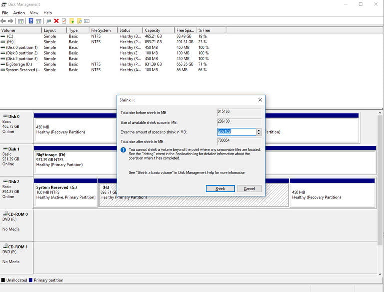 Disk partition: how to do it using built-in Disk Management utility on ...