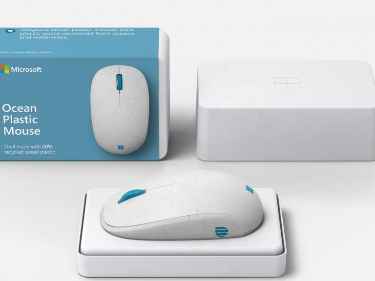 Microsoft’s New Mouse Has A Shell That’s 20% Recycled Ocean Plastic