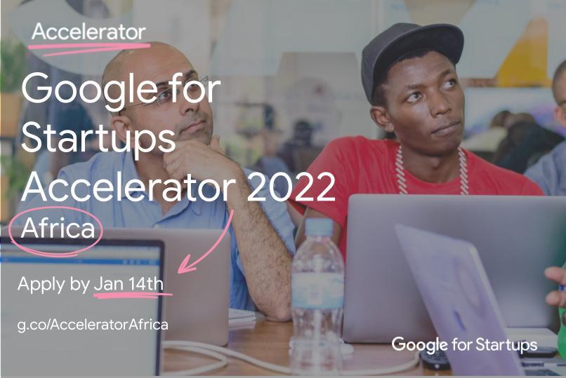 Applications for Google Startups Accelerator 2022 Program Now Open