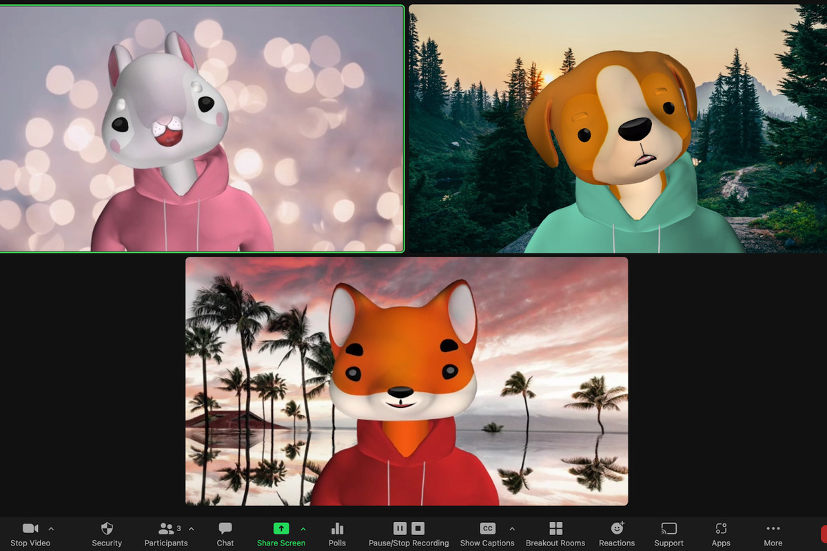 New Zoom Avatars Lets You Appear in Meetings As A Dog, Fox or Rabbit