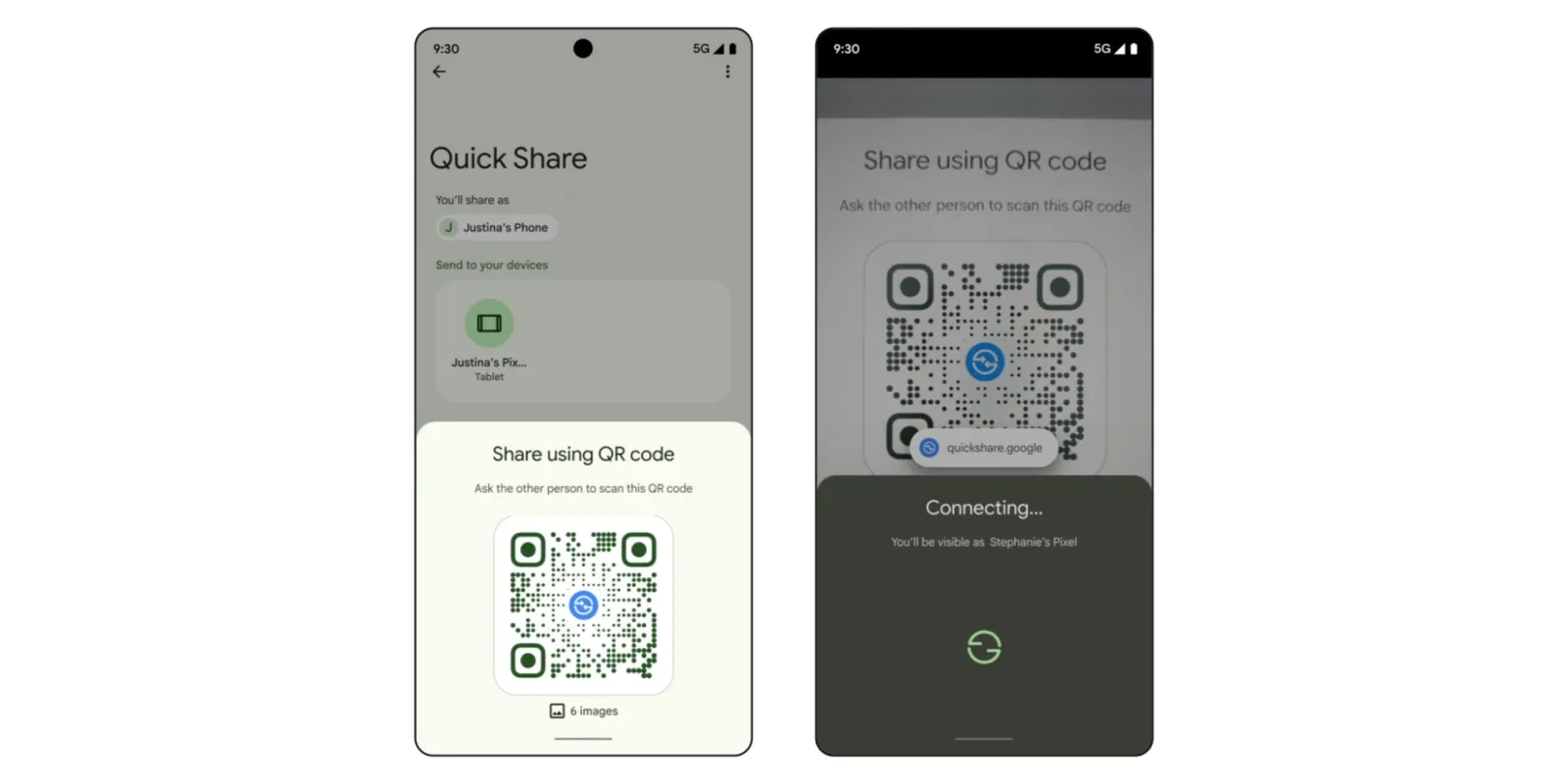 Google Quick Share Broadly Rolling Out QR Code Sharing